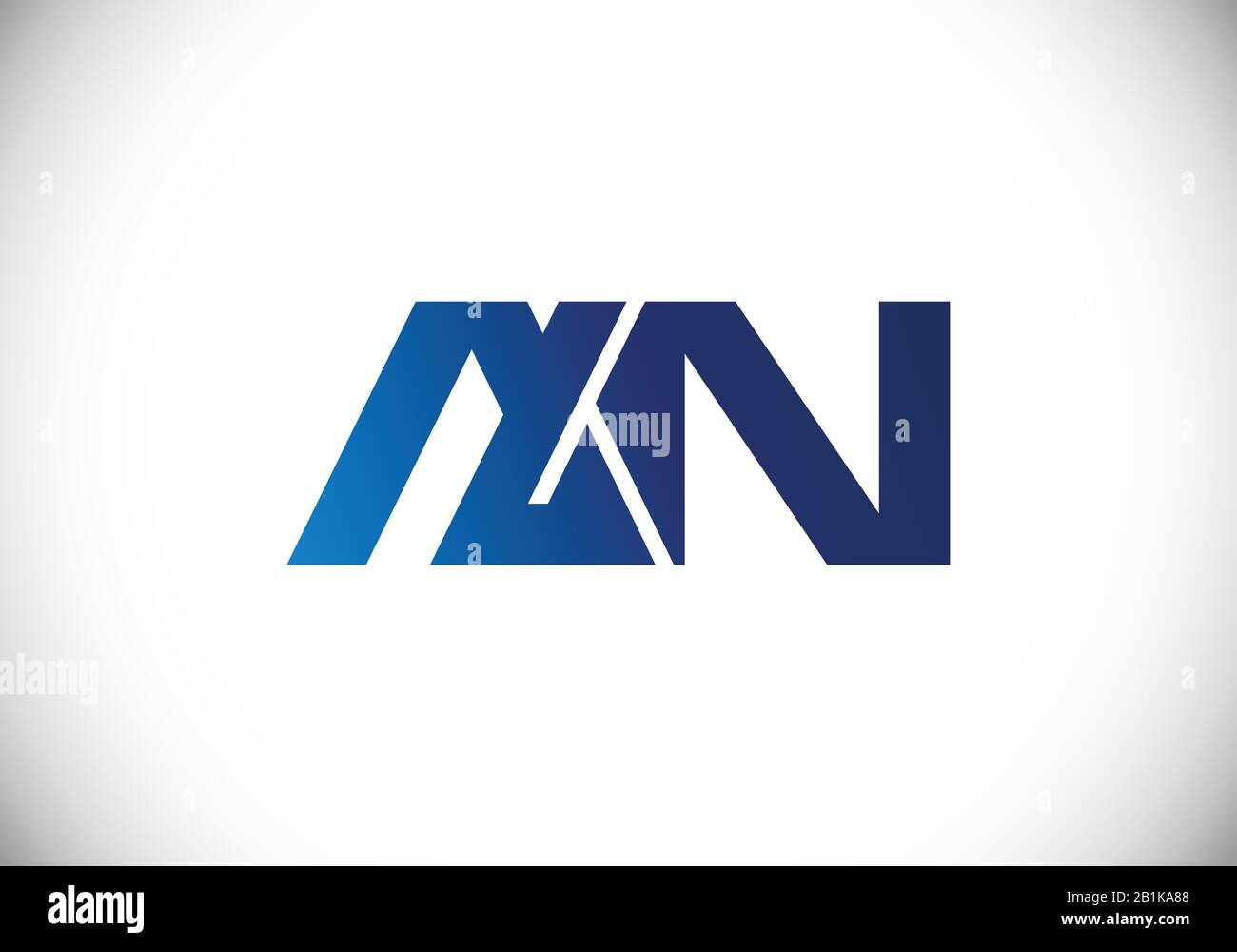 A N Initial letter logo design, Creative Modern Letters Vector Icon Logo Illustration Stock ...