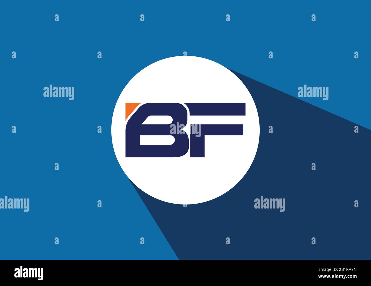 B F Initial letter logo design, Creative Modern Letters Vector Icon ...