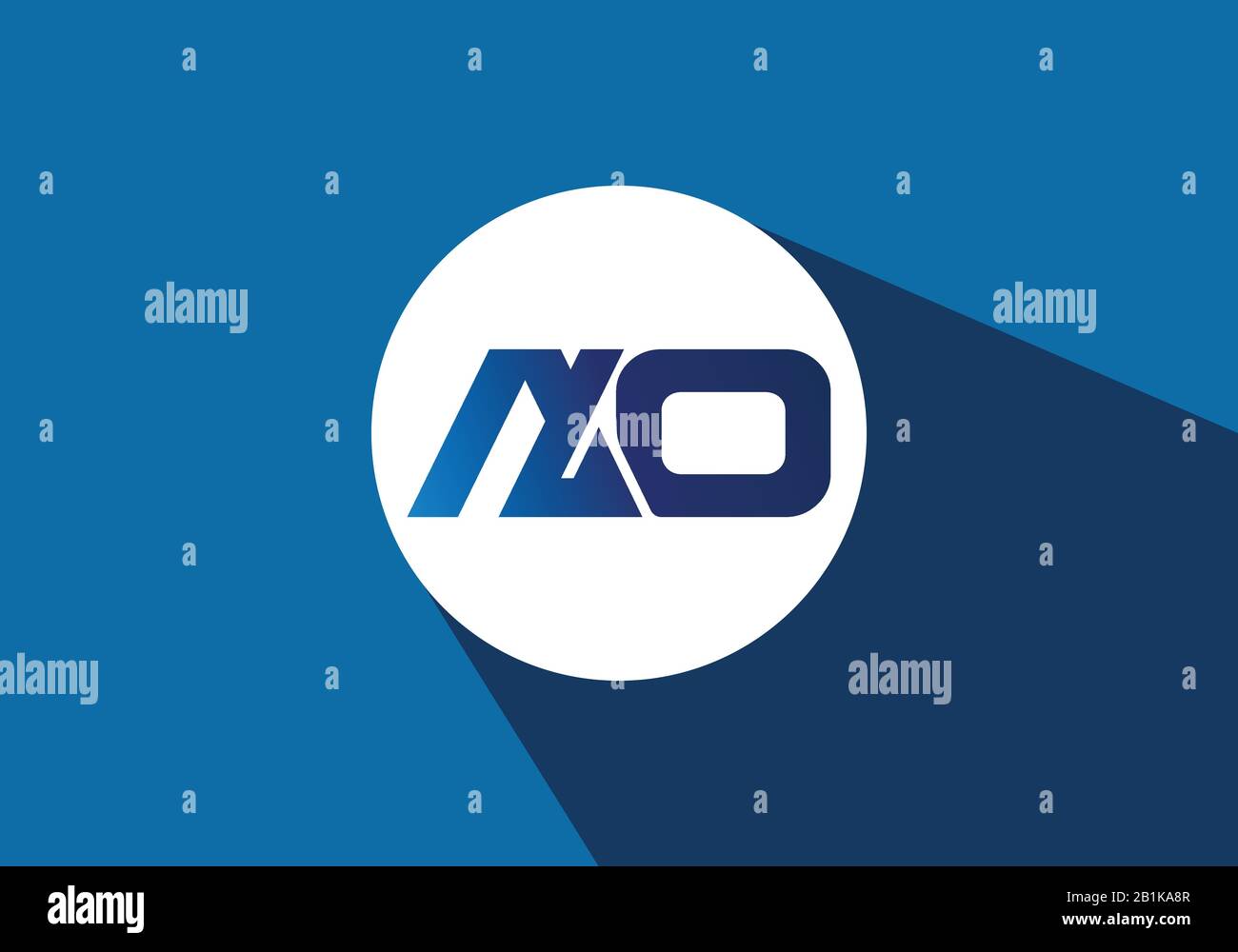 A O Initial letter logo design, Creative Modern Letters Vector Icon ...