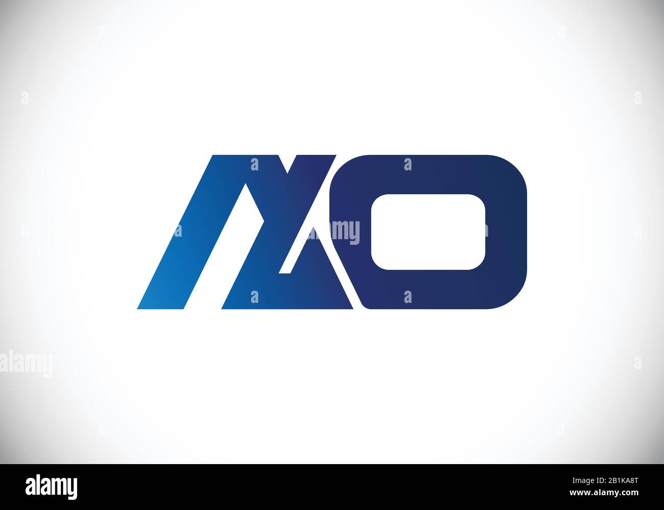 A O Initial letter logo design, Creative Modern Letters Vector Icon ...