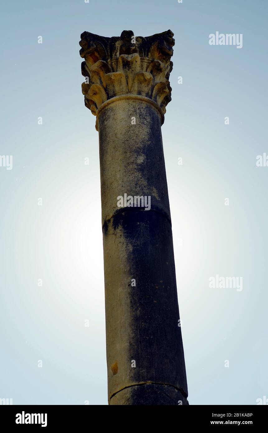 Morocco, Unesco world heritage site of ancient Roman settlement ...