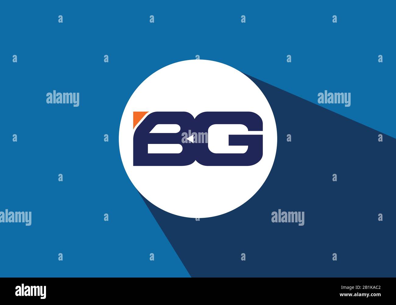 B G Initial letter logo design, Creative Modern Letters Vector Icon ...