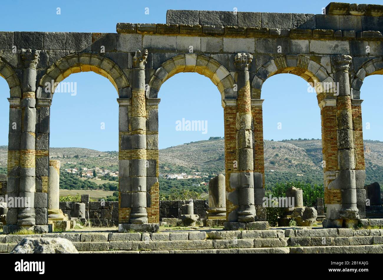 Morocco, Unesco world heritage site of ancient Roman settlement ...