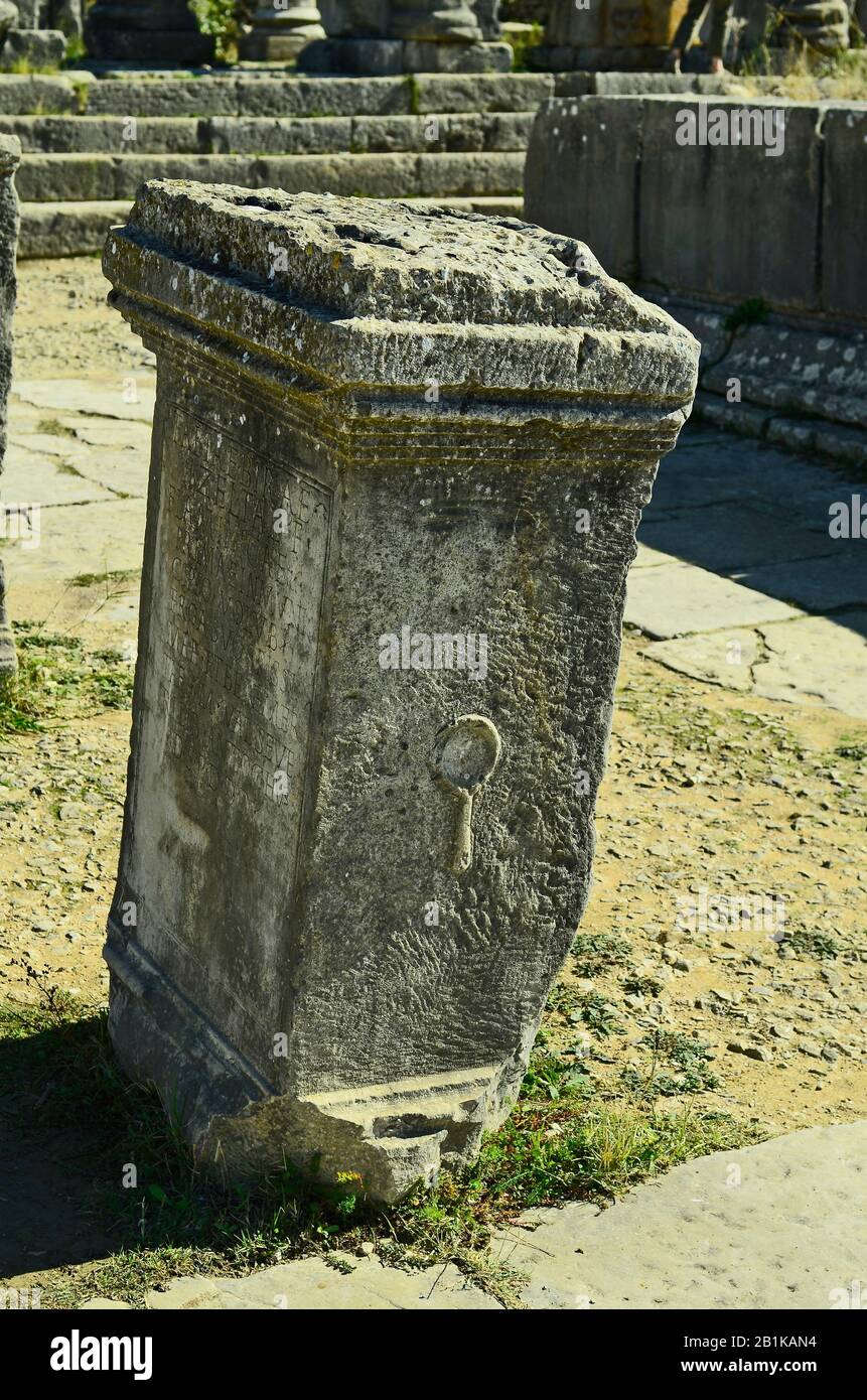 Morocco, Unesco world heritage site of ancient Roman settlement ...