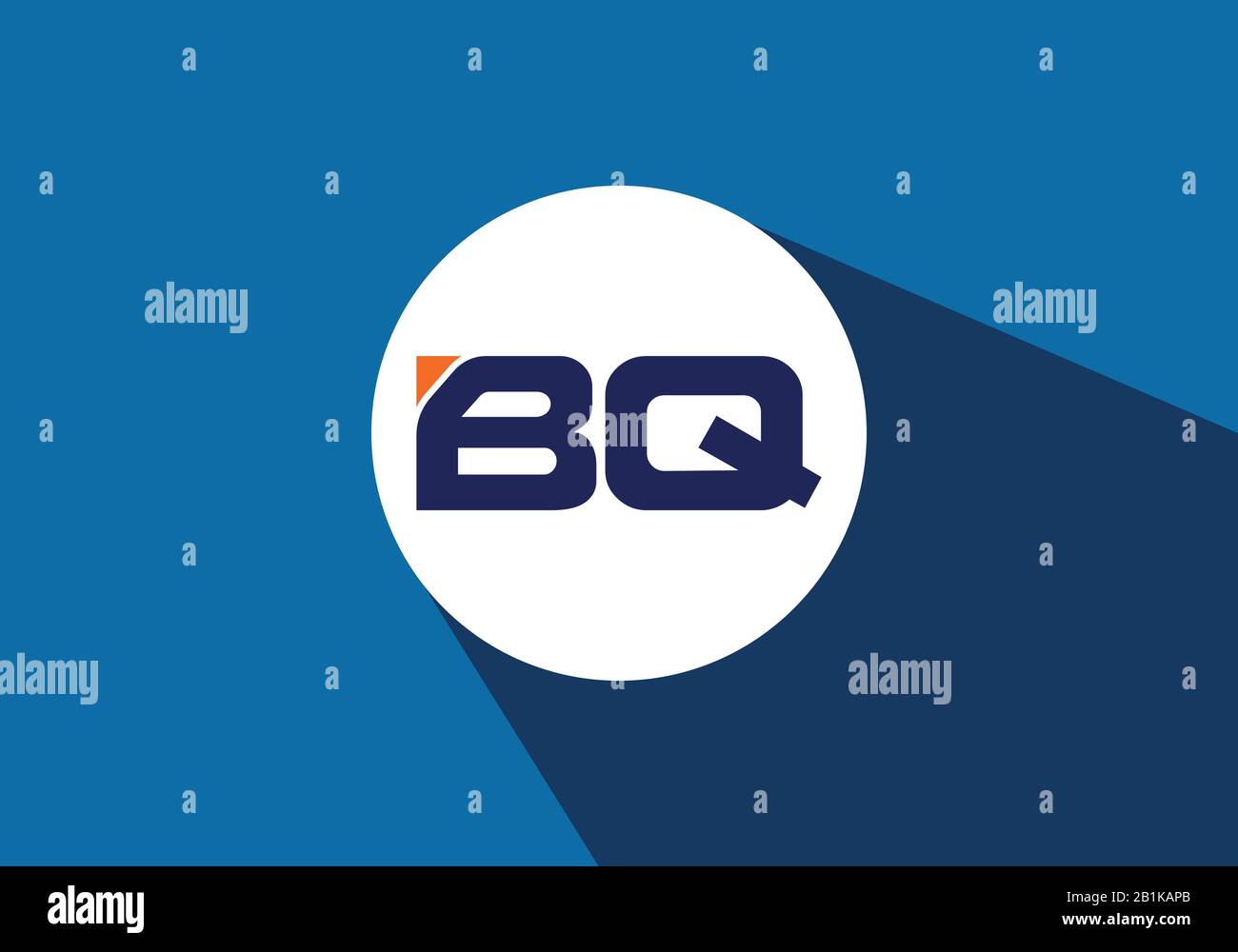 B Q Initial letter logo design, Creative Modern Letters Vector Icon ...