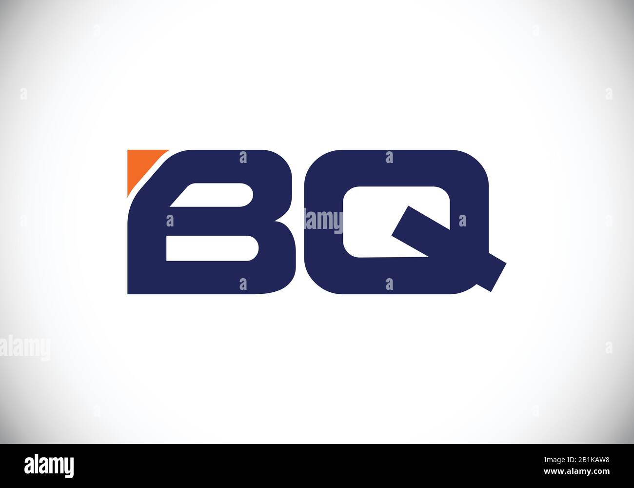 B Q Initial letter logo design, Creative Modern Letters Vector Icon ...