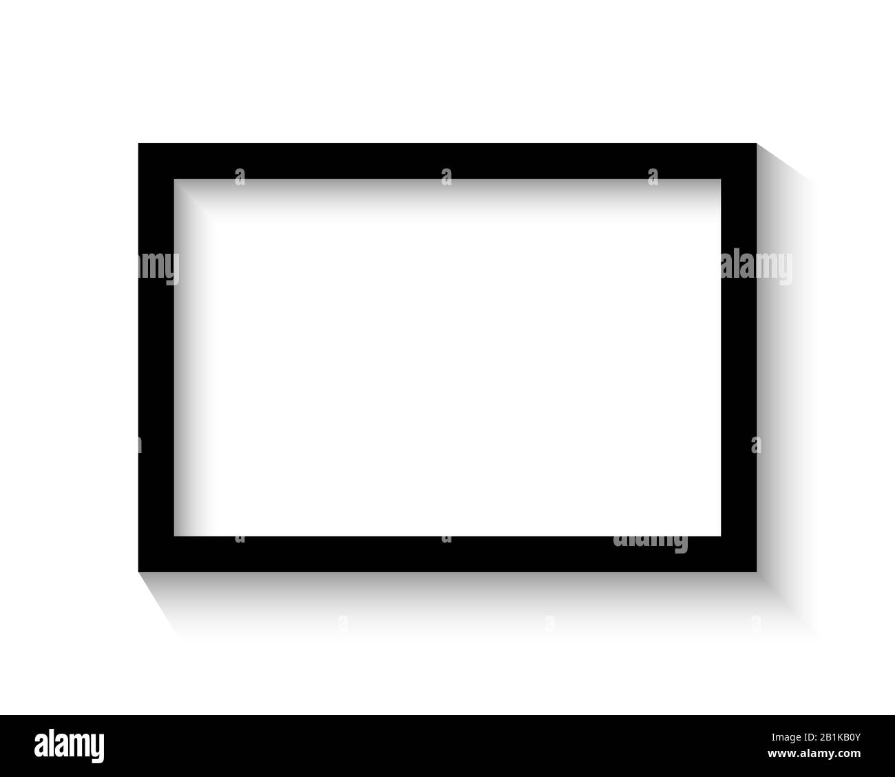 Abstract black frame. Frame isolated on white background for your ...