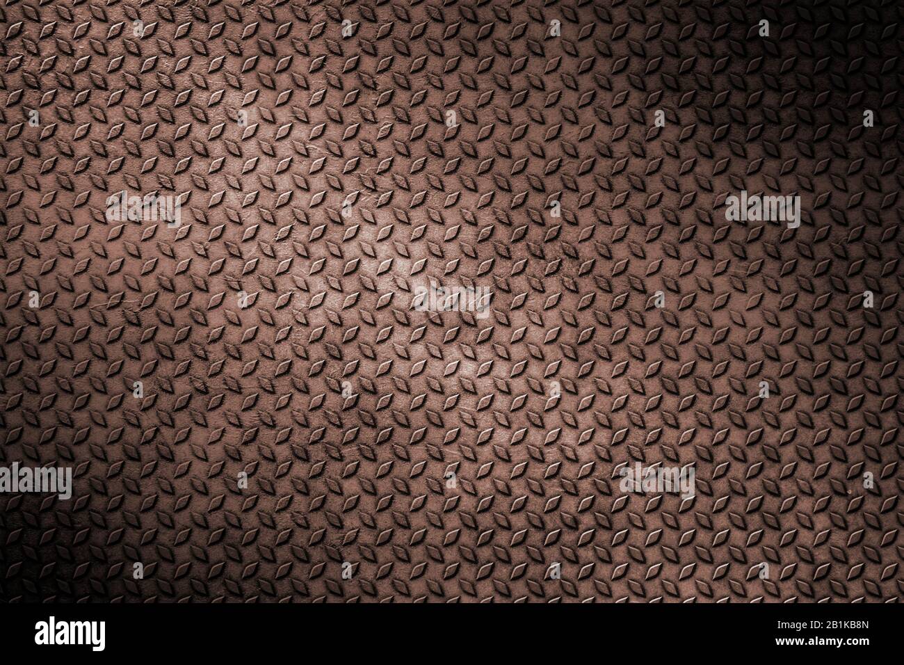 old and rust diamond plate. metal background and texture. 3d ...