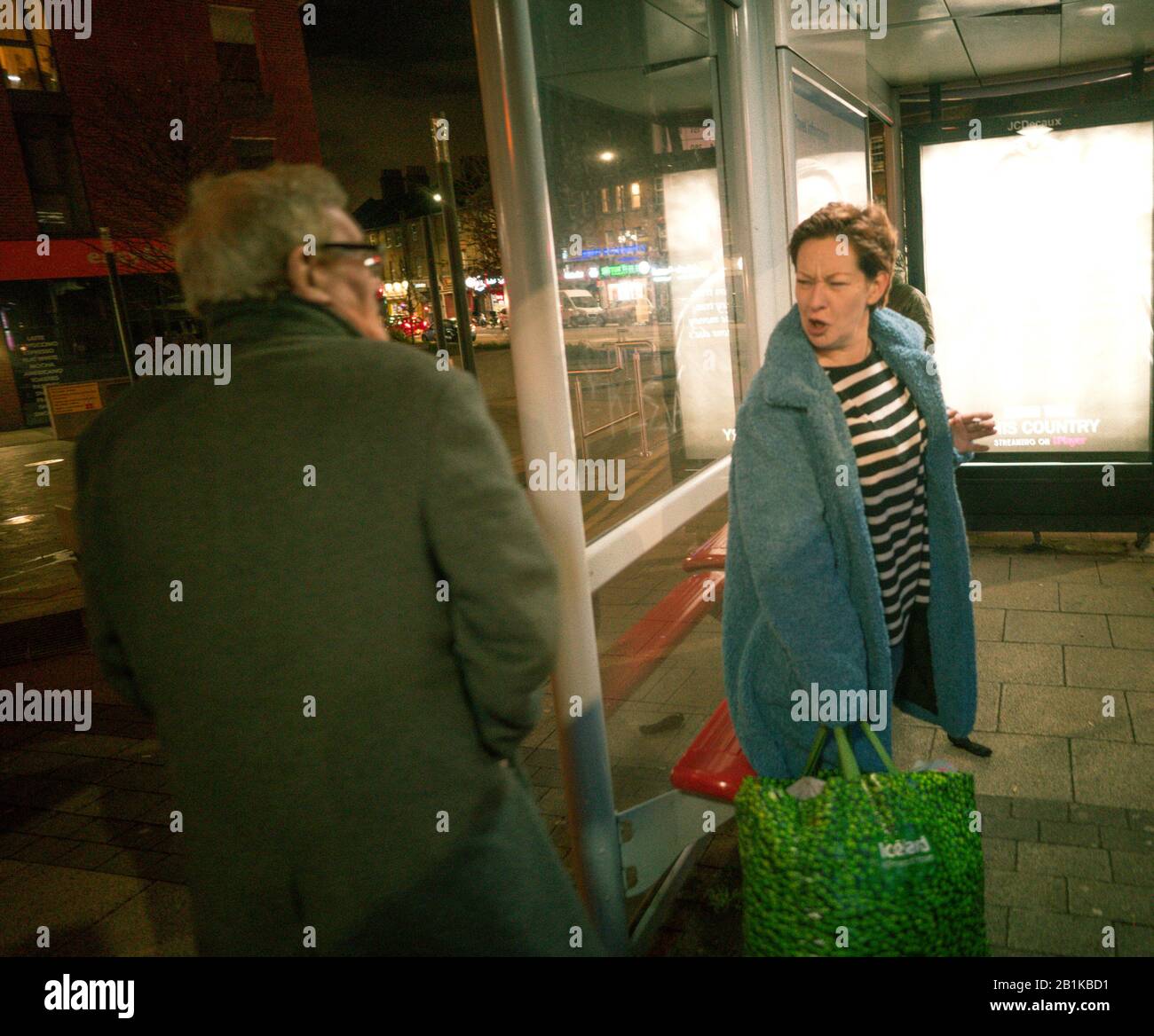 Drunk Lady Fighting Stock Photo - Alamy