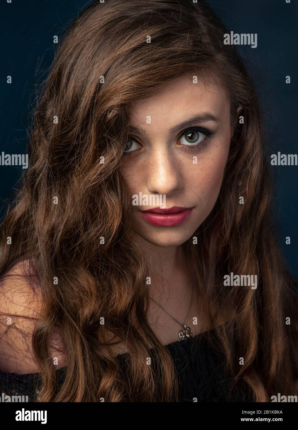 Katrina, a new face in the UK modeling world Stock Photo - Alamy