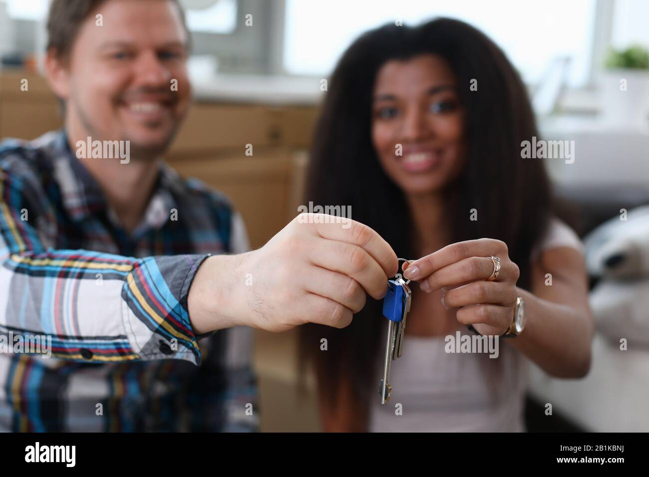 Home key handover hi-res stock photography and images - Alamy