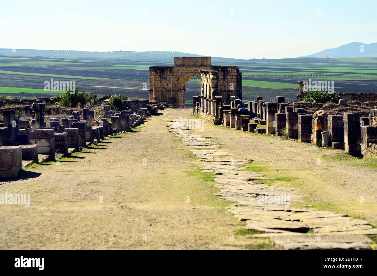 Morocco, Unesco world heritage site of ancient Roman settlement ...