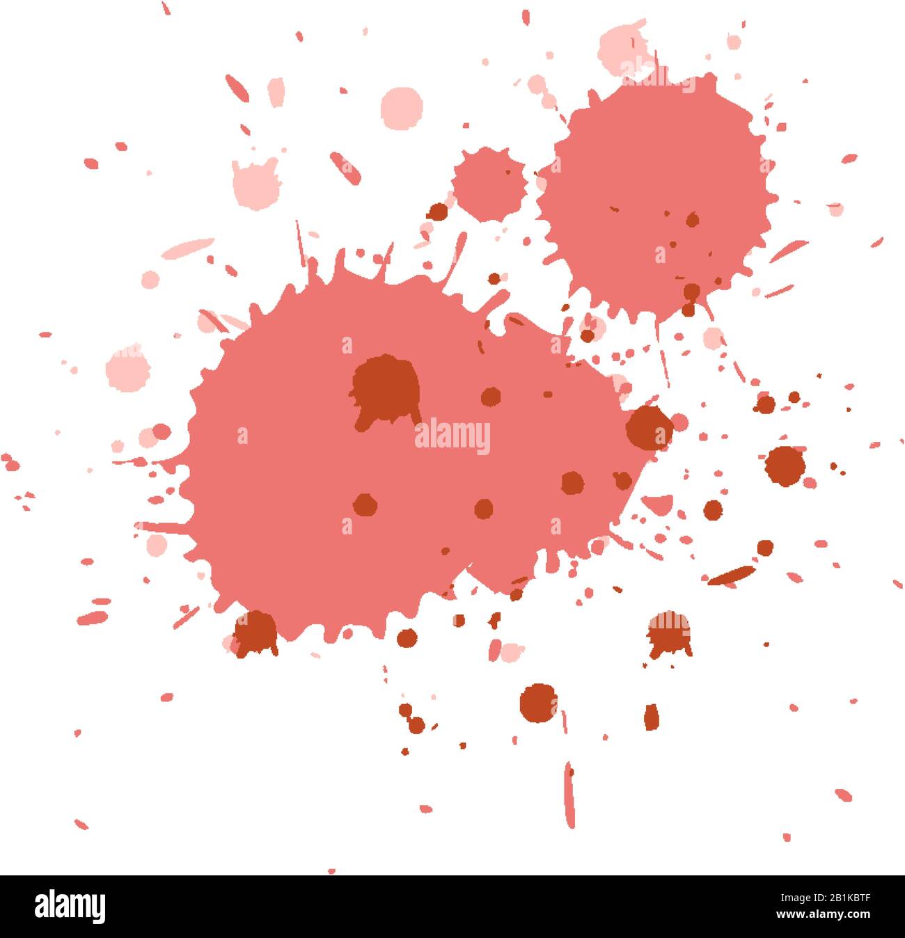 Watercolor splash in red on white background illustration Stock Vector ...