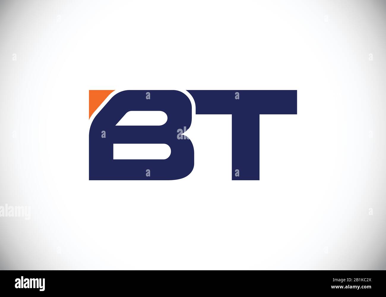 B T Initial letter logo design, Creative Modern Letters Vector Icon ...