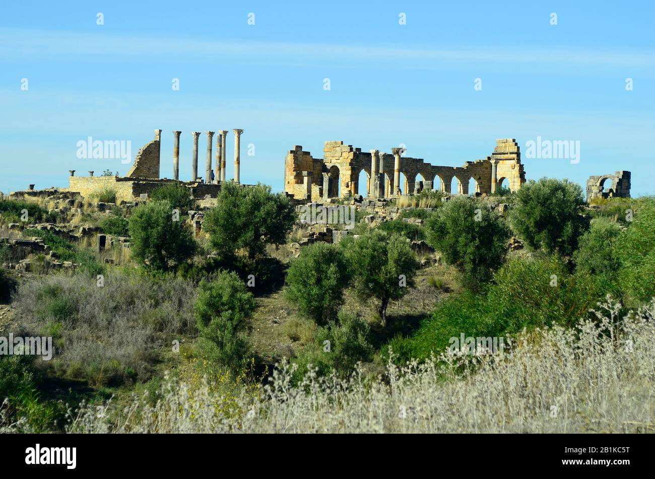 Morocco, Unesco world heritage site of ancient Roman settlement ...