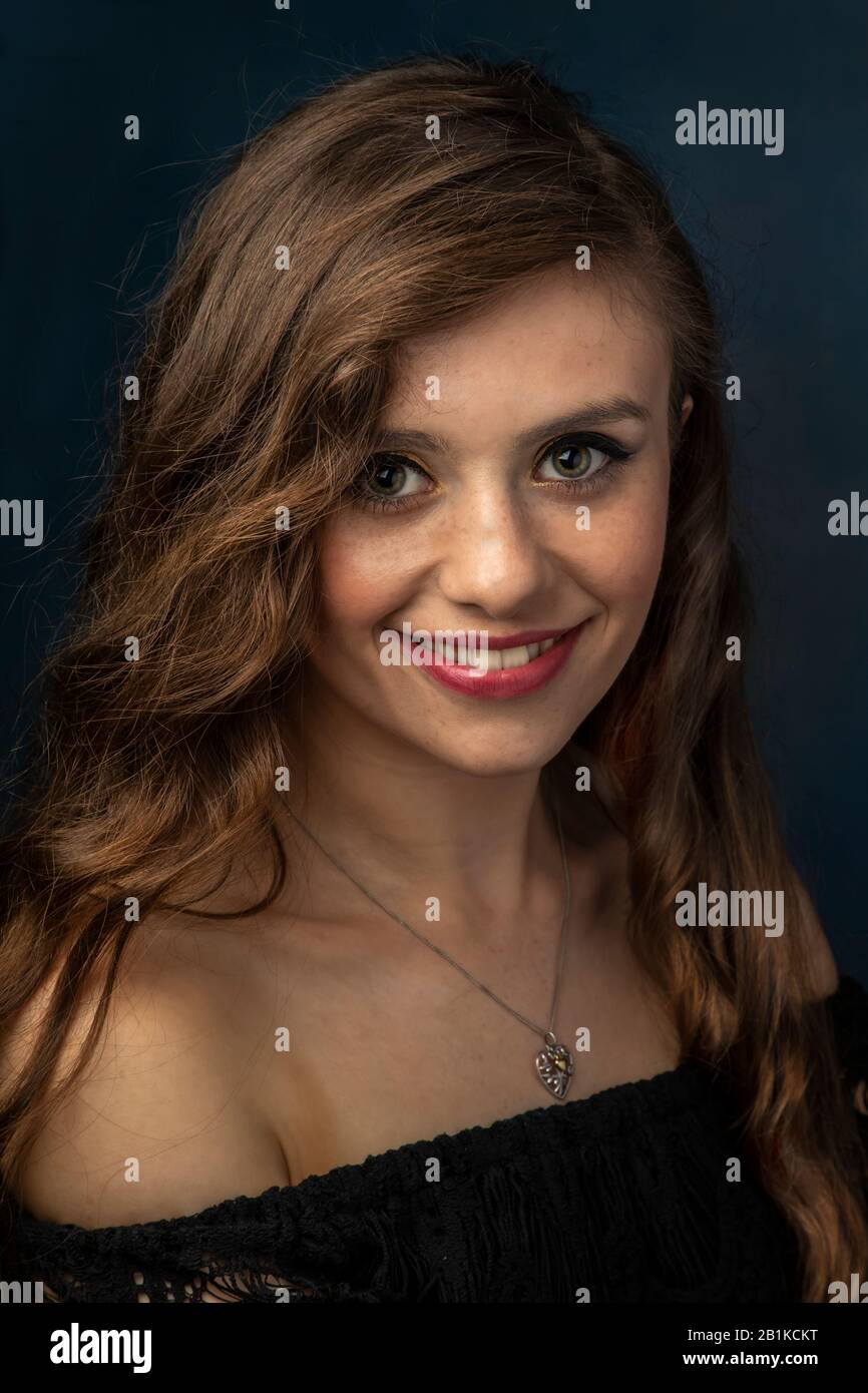 Katrina, a new face in the UK modeling world Stock Photo - Alamy