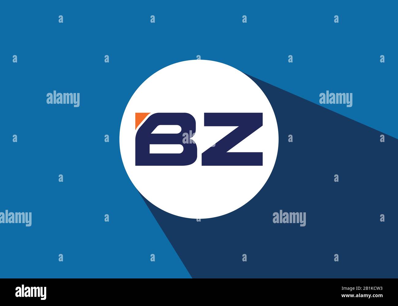 B Z Initial letter logo design, Creative Modern Letters Vector Icon ...
