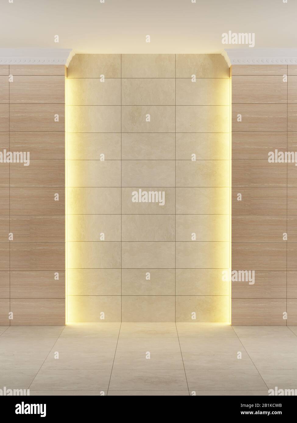 empty room with lighting Stock Photo - Alamy