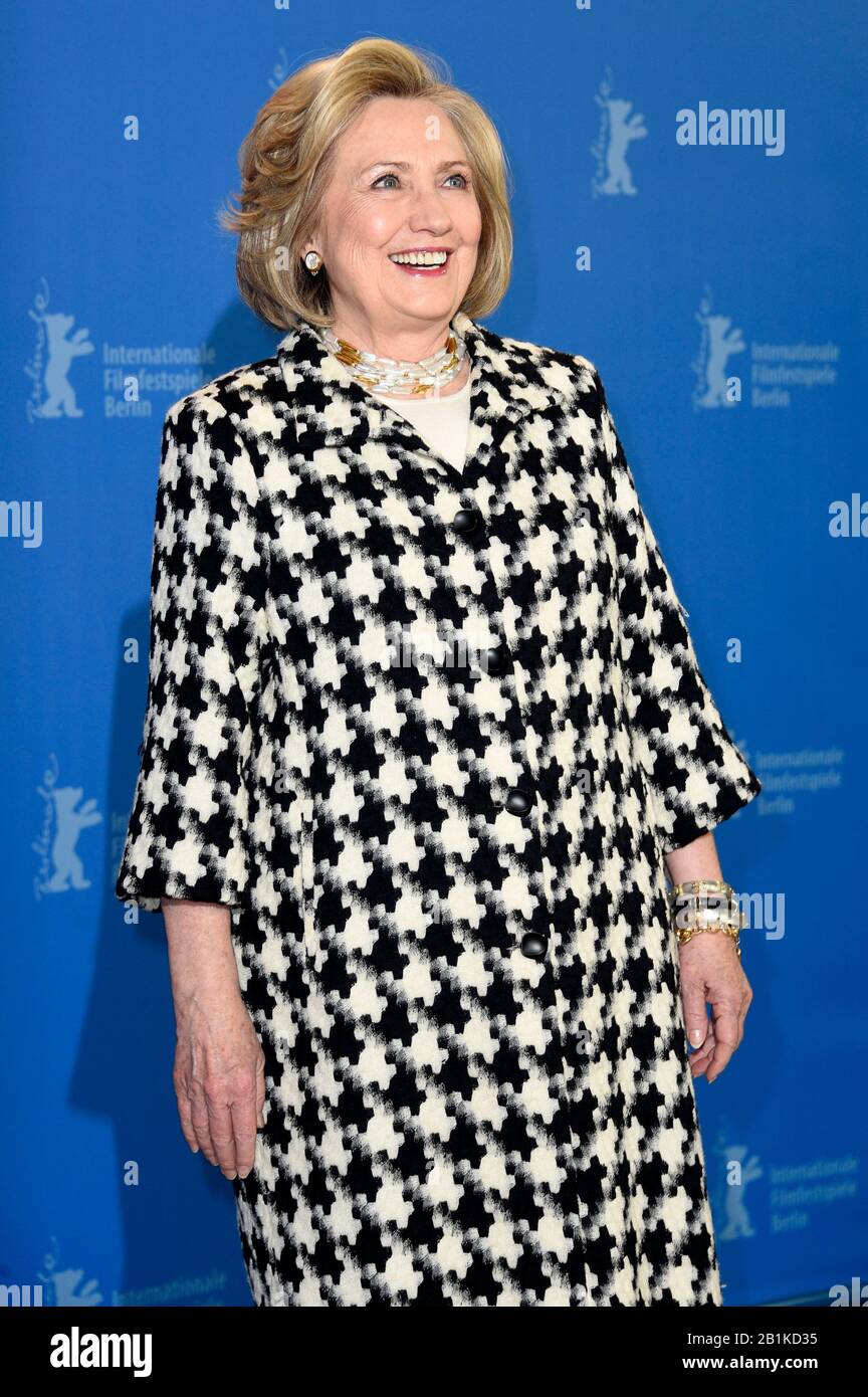 Hillary Rodham Clinton at the photocall for 'Hillary' at the Berlinale ...