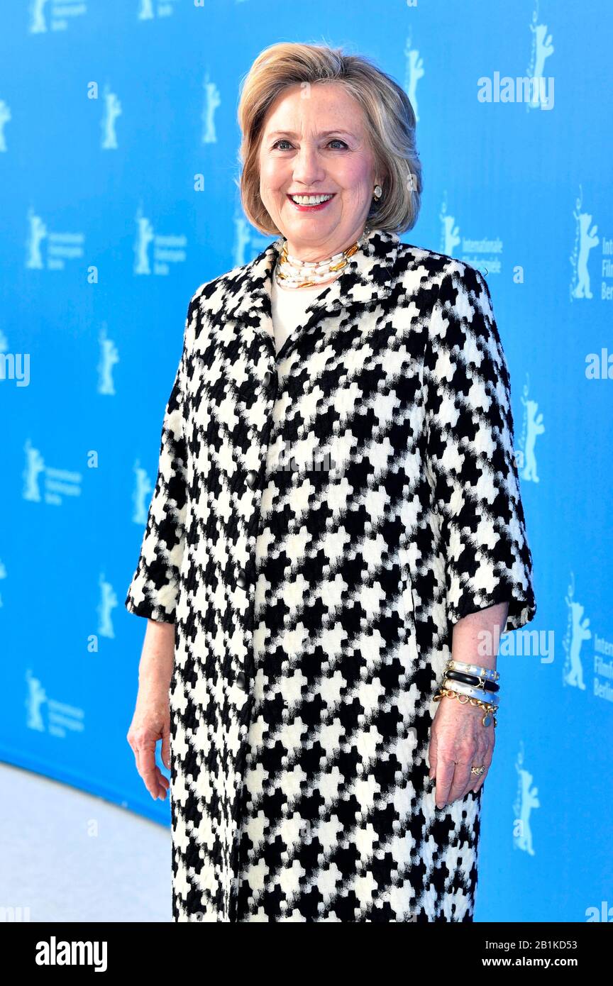 Hillary Rodham Clinton at the photocall for 'Hillary' at the Berlinale ...