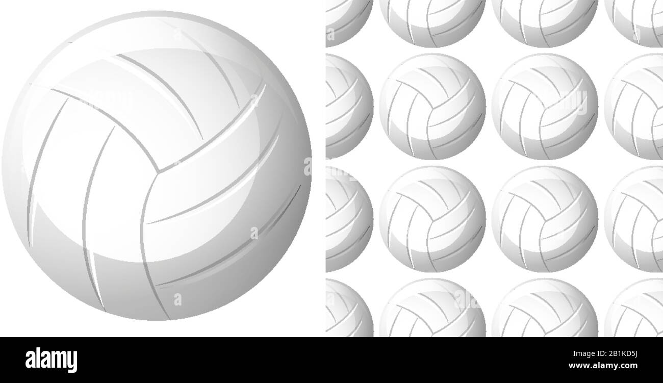 Seamless background design with volleyballs illustration Stock Vector ...