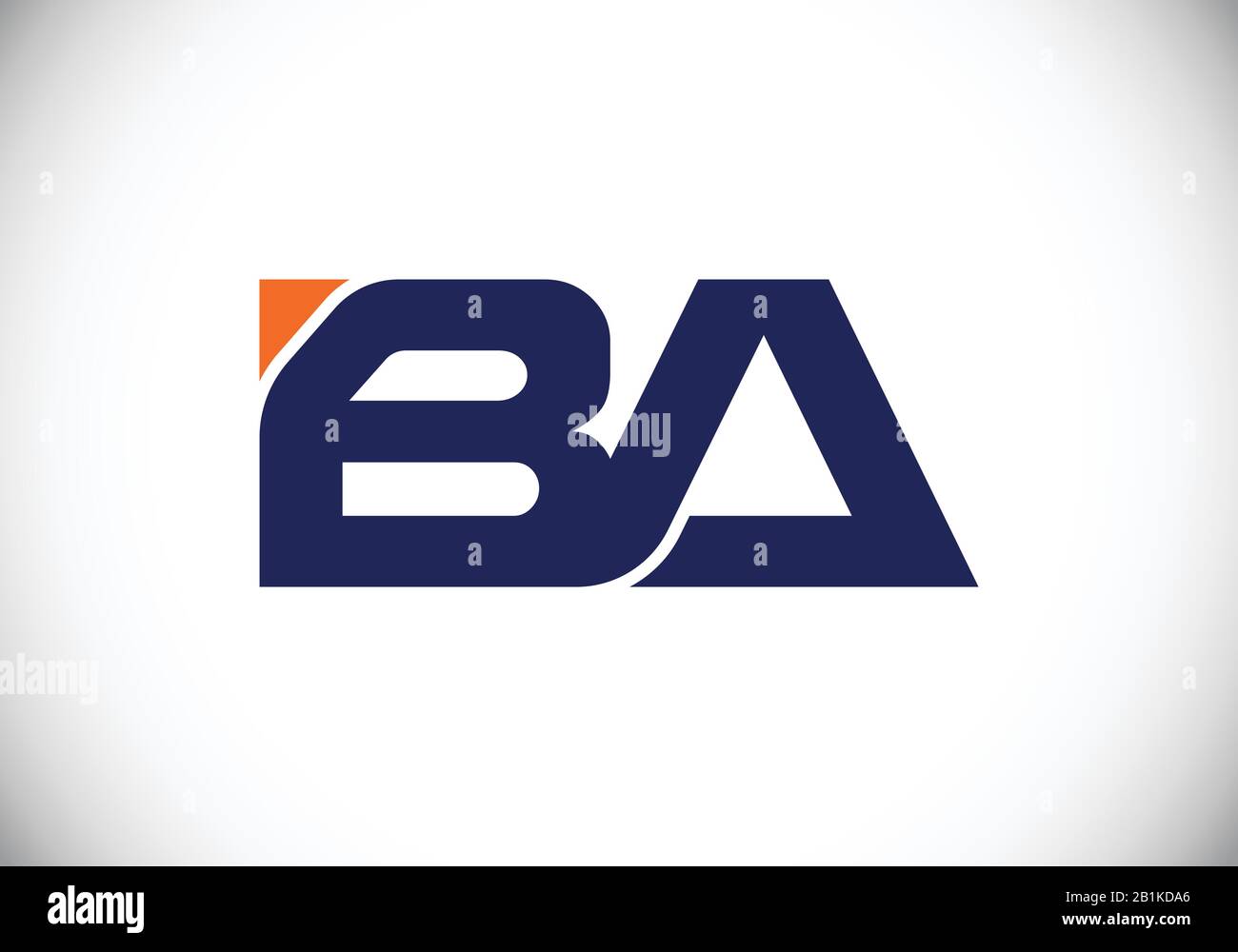 B A Initial letter logo design, Creative Modern Letters Vector Icon ...