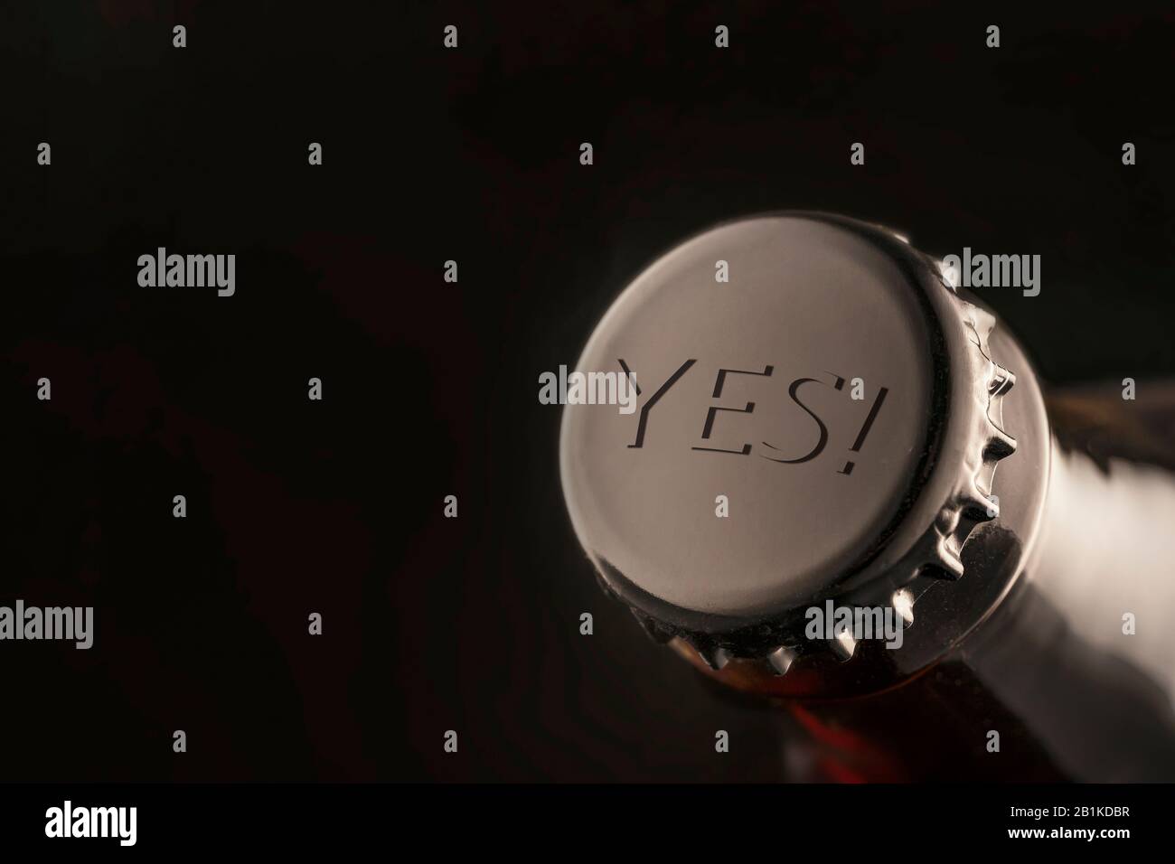 yes-the label on the cork of a beer bottle or soda. positive resolution ...