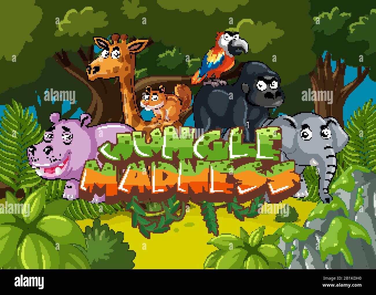 Real Animals In The Forest