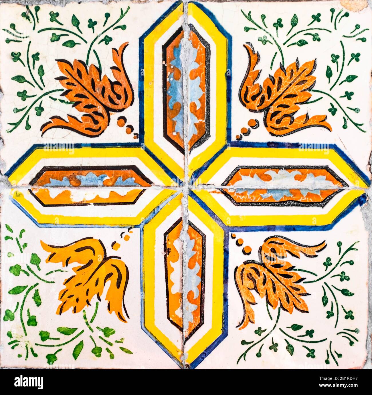 Old yellow tiles hi-res stock photography and images - Alamy