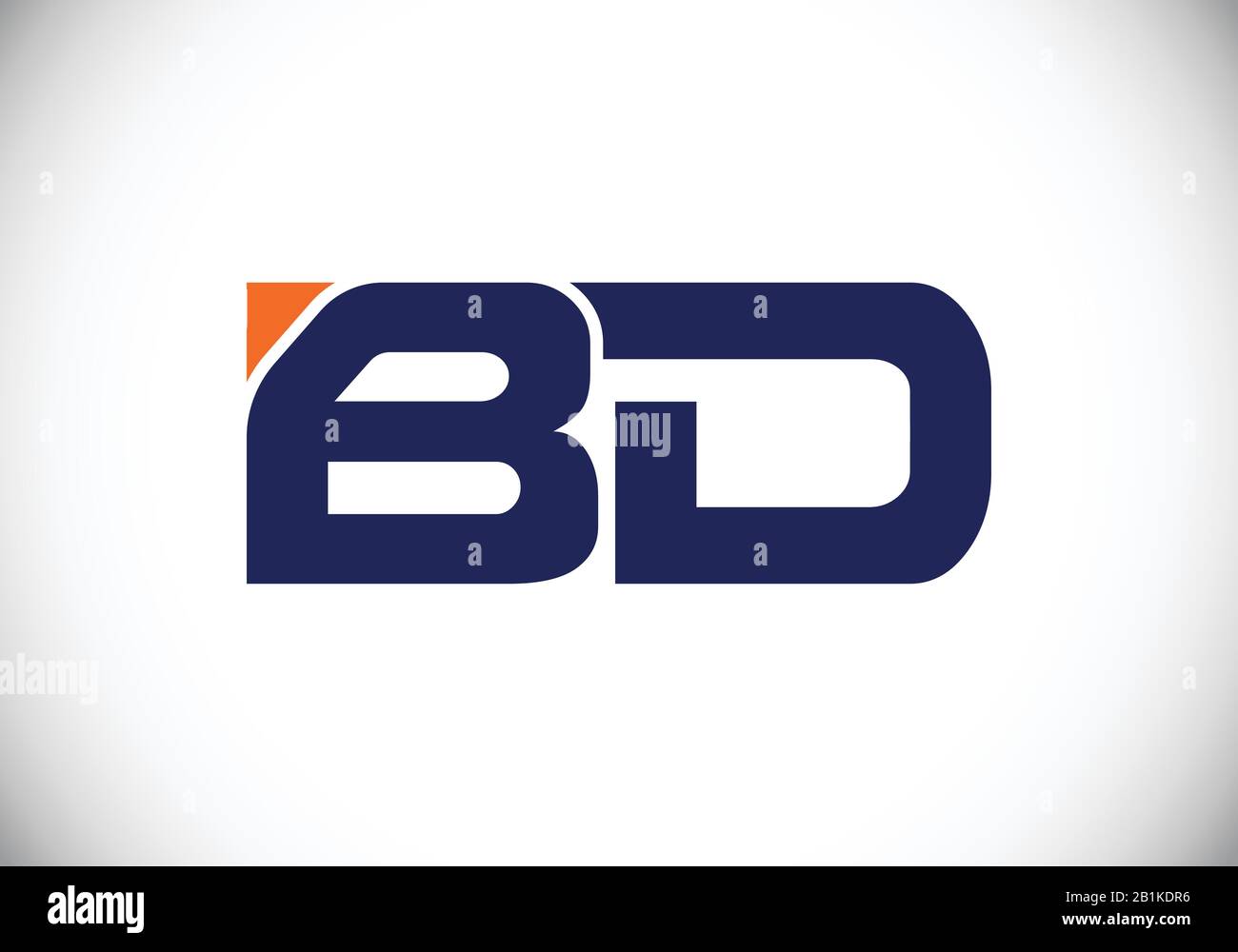 B D Initial letter logo design, Creative Modern Letters Vector Icon ...