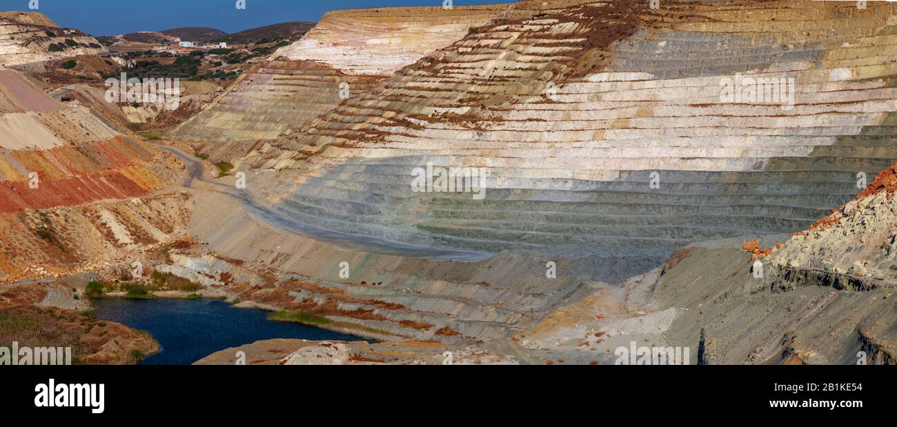 Milos greece island mining hi-res stock photography and images - Alamy