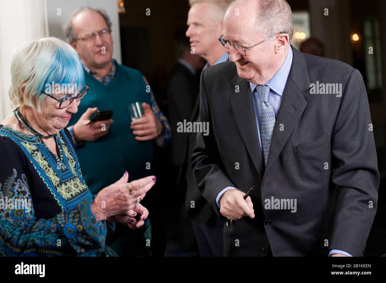 Lord Christopher Tugendhat & Lanthe Exall & The Oldie Literary Lunch ...