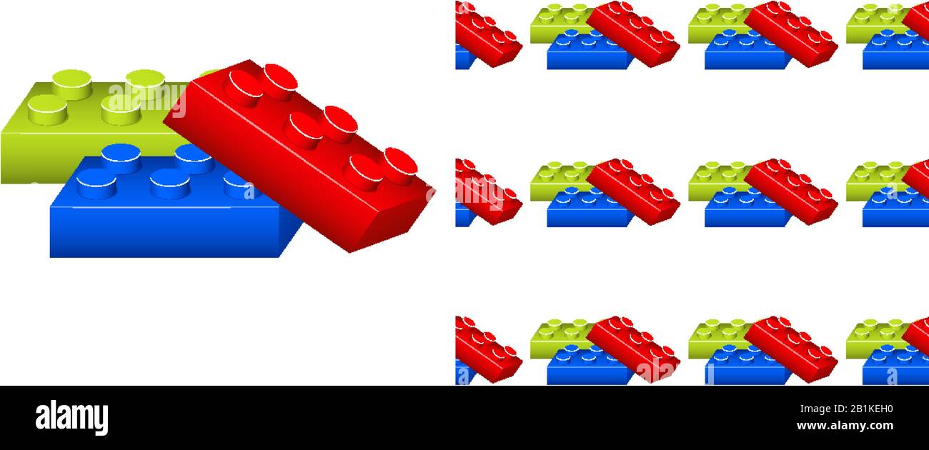 Seamless background design with colorful blocks illustration Stock ...