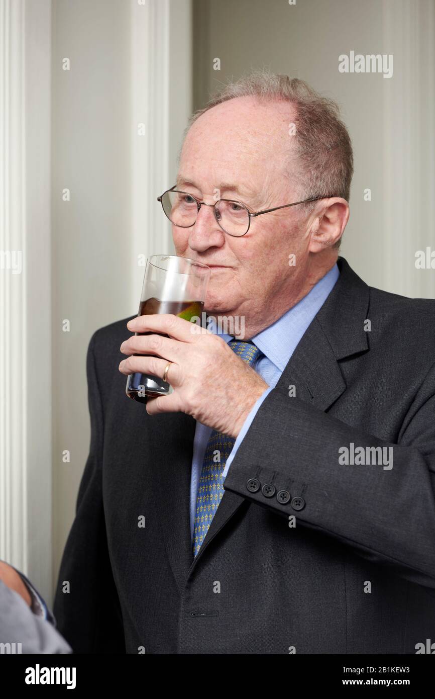 Lord Christopher Tugendhat at The Oldie Literary Lunch; 25/02/20 Stock ...