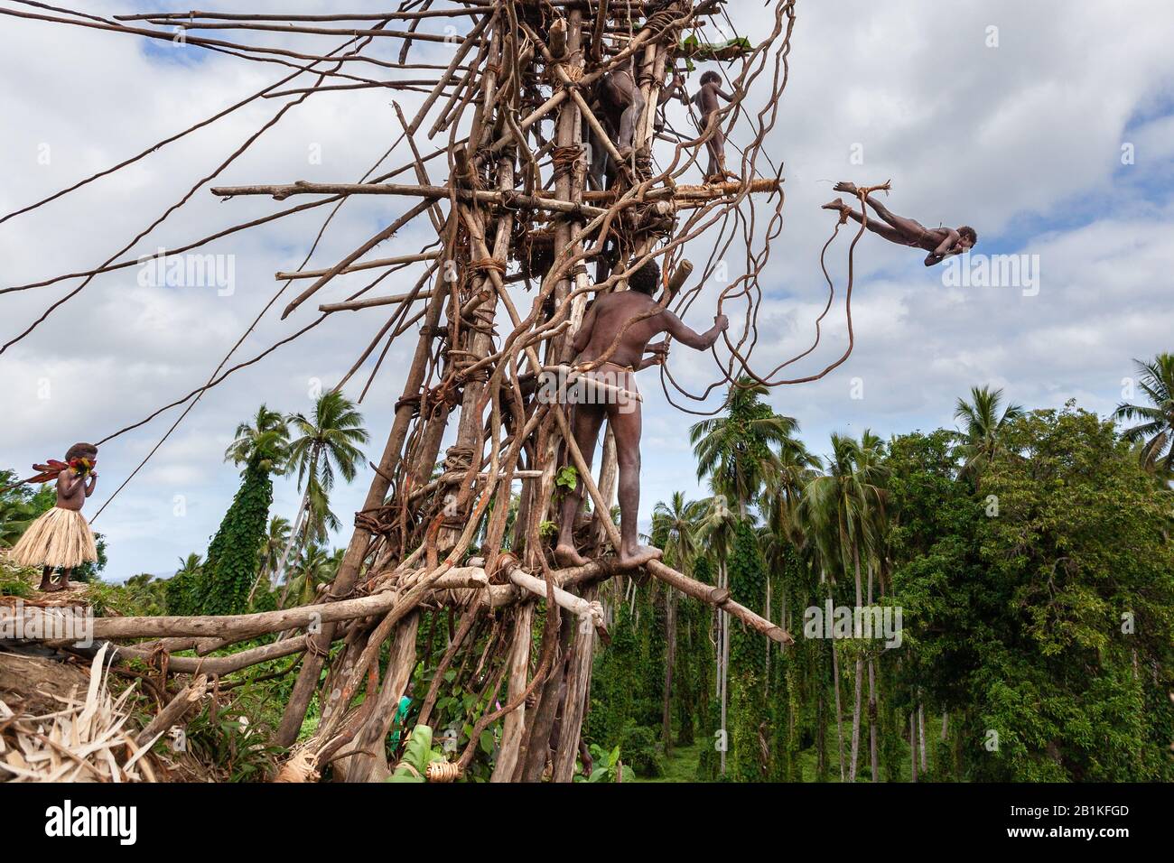 Pentecost pentercost island Vanuatu - 2019: Traditional Melanesian ...