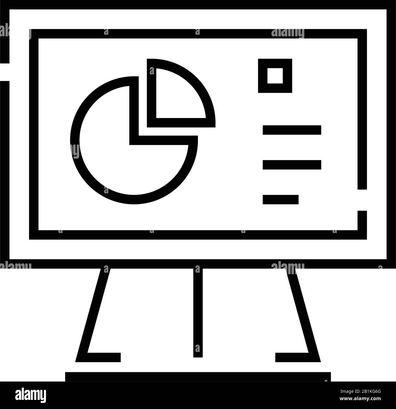 Giagram results line icon, concept sign, outline vector illustration ...