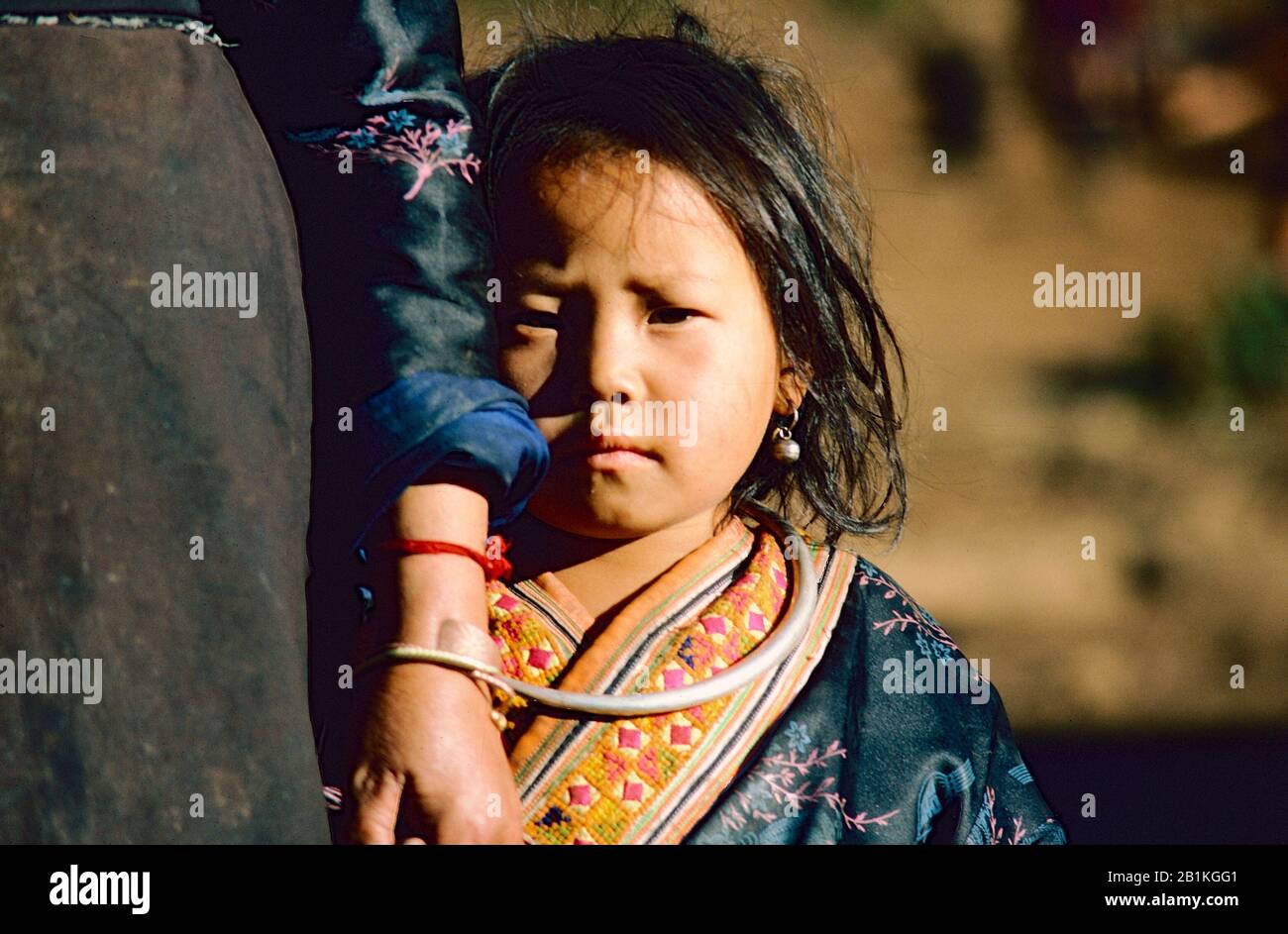 Pretty young girl of Hmong / Miao Tribe in Northern Thailand wearing ...