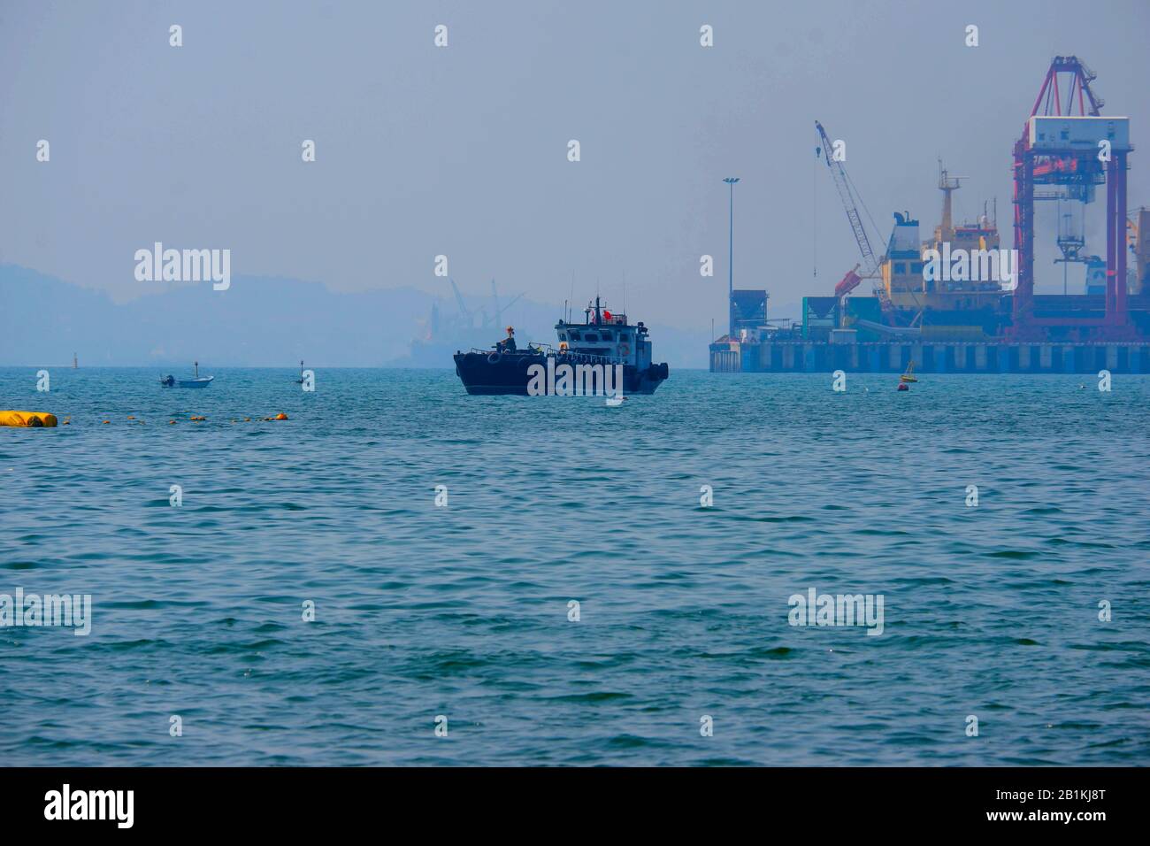 Container ship For morning import and export Stock Photo - Alamy