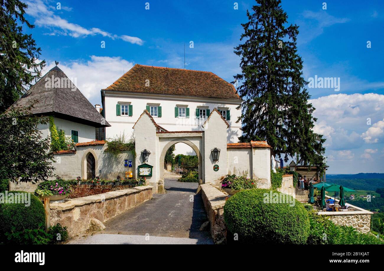 Kapfenstein Castle, Kapfenstein, South Styrian wine country, Styria ...
