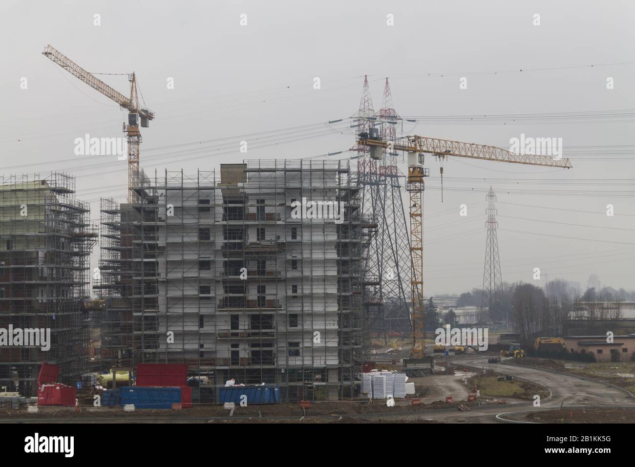 construction site with buildings under construction Stock Photo - Alamy