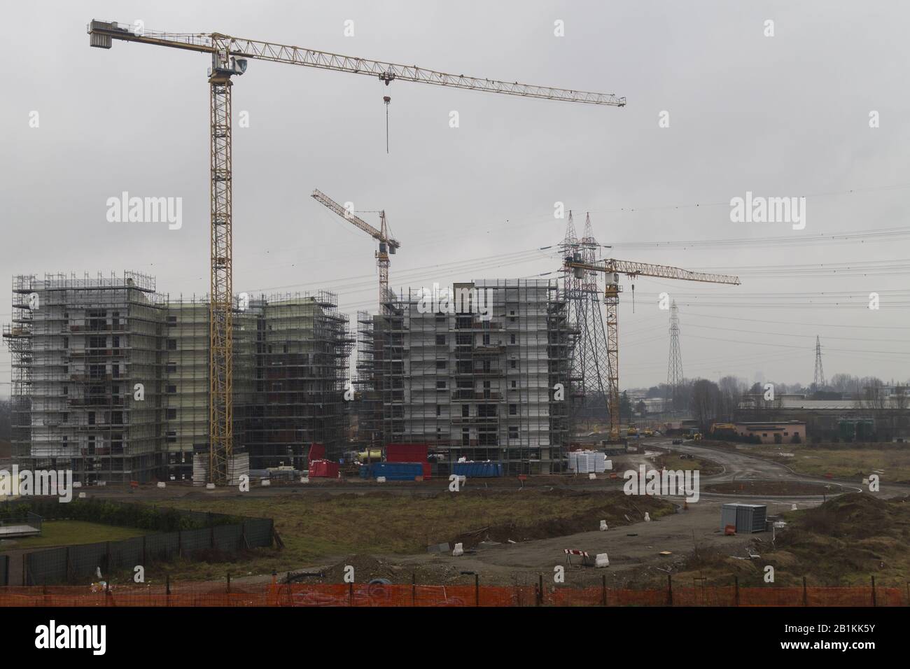 construction site with buildings under construction Stock Photo - Alamy