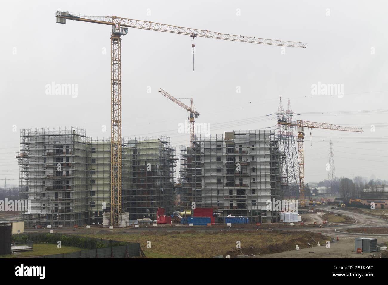 construction site with buildings under construction Stock Photo - Alamy