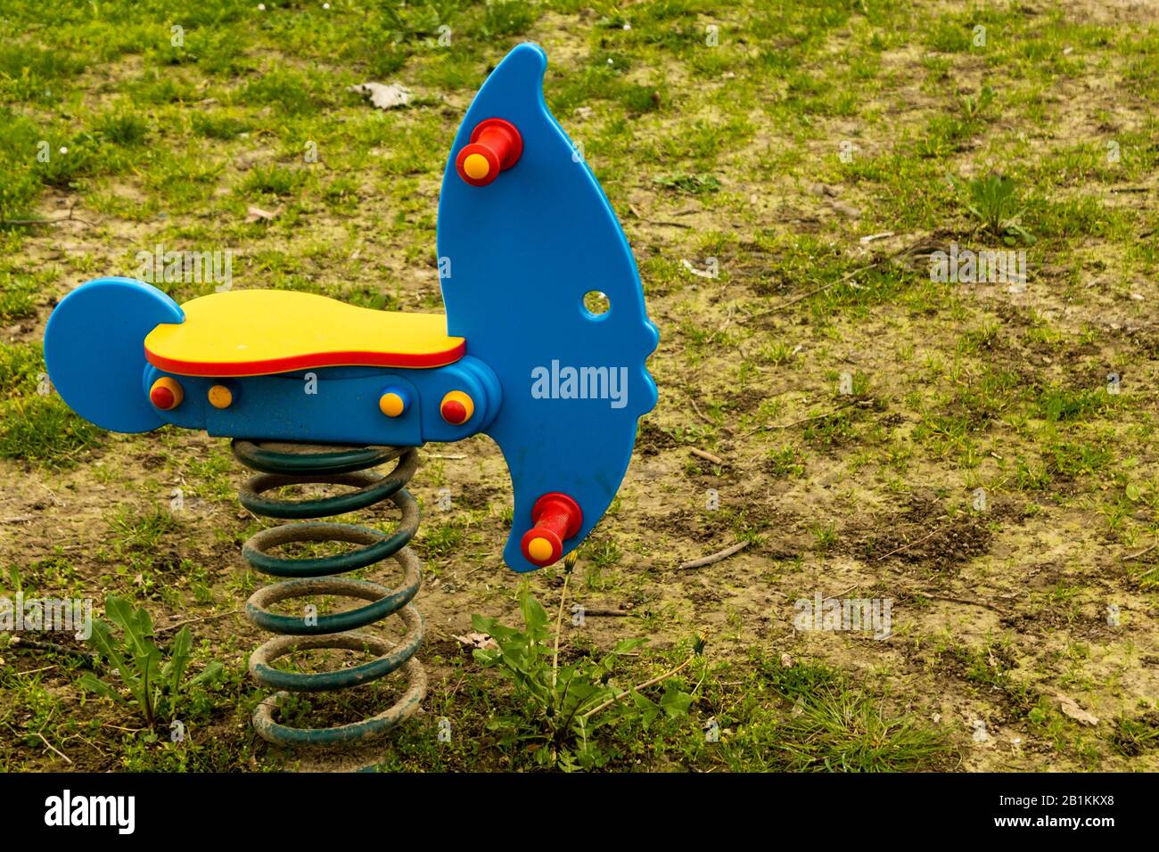 Playground equipment swing rocking horse hi-res stock photography and ...