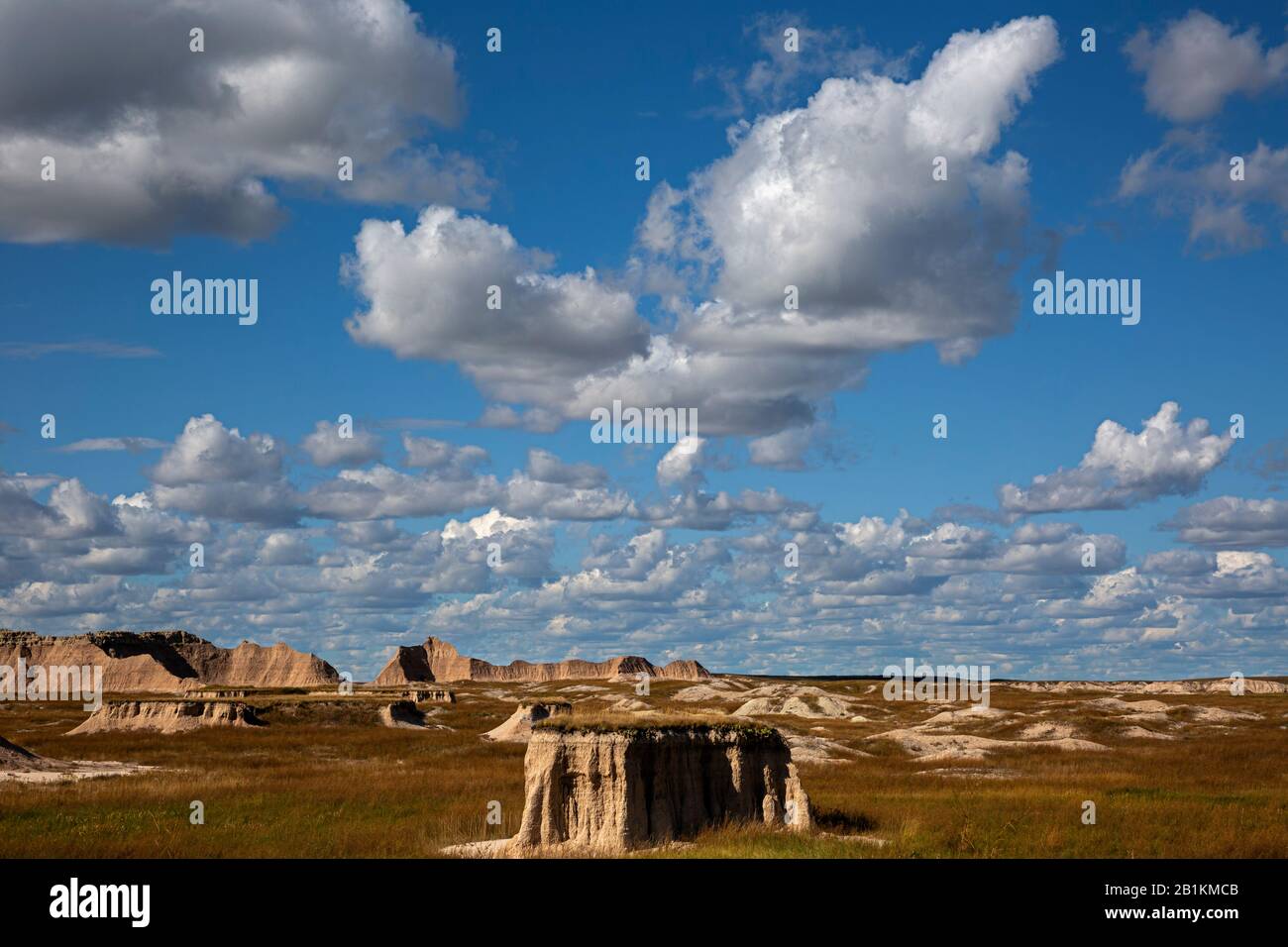 SD00213-00...SOUTH DAKOTA - Buttes and sharp ridges sticking out of the ...