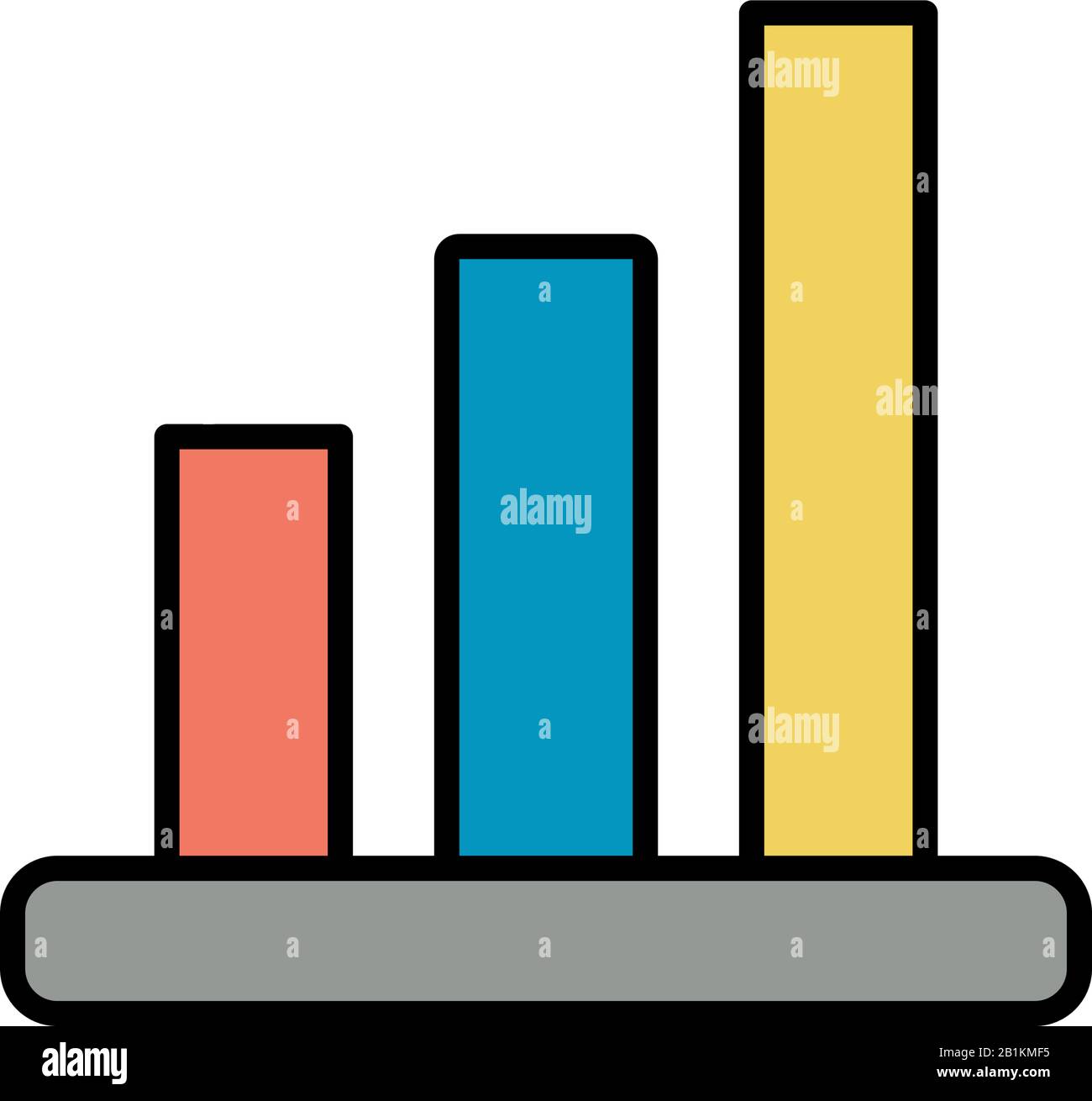 Cartoon style illustration bar graph hi-res stock photography and ...