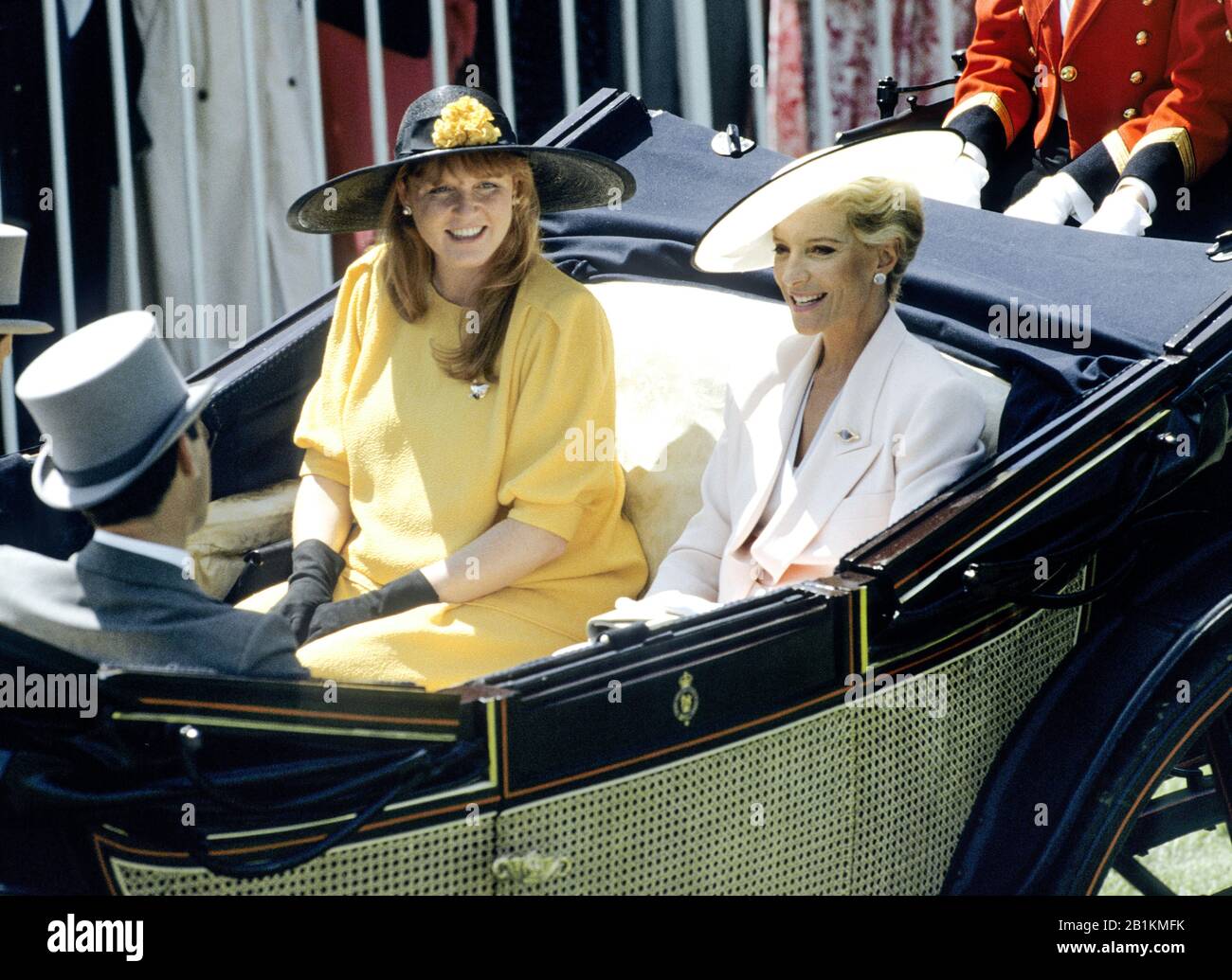 Prince andrew sarah ferguson ascot hi-res stock photography and images ...