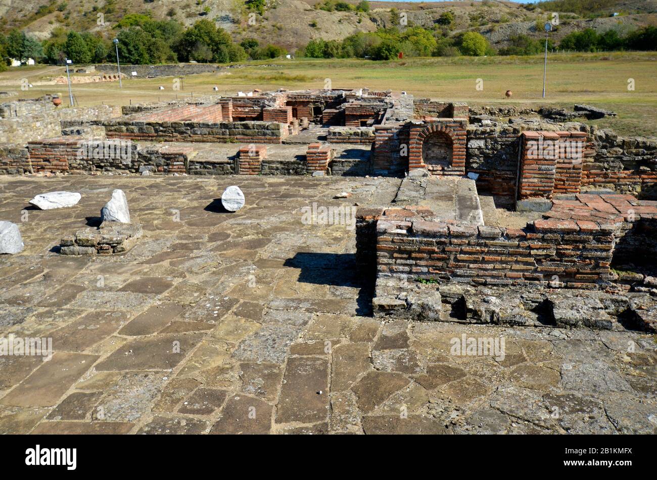North Macedonia former FYROM, excavations in ancient Roman Stobi ...