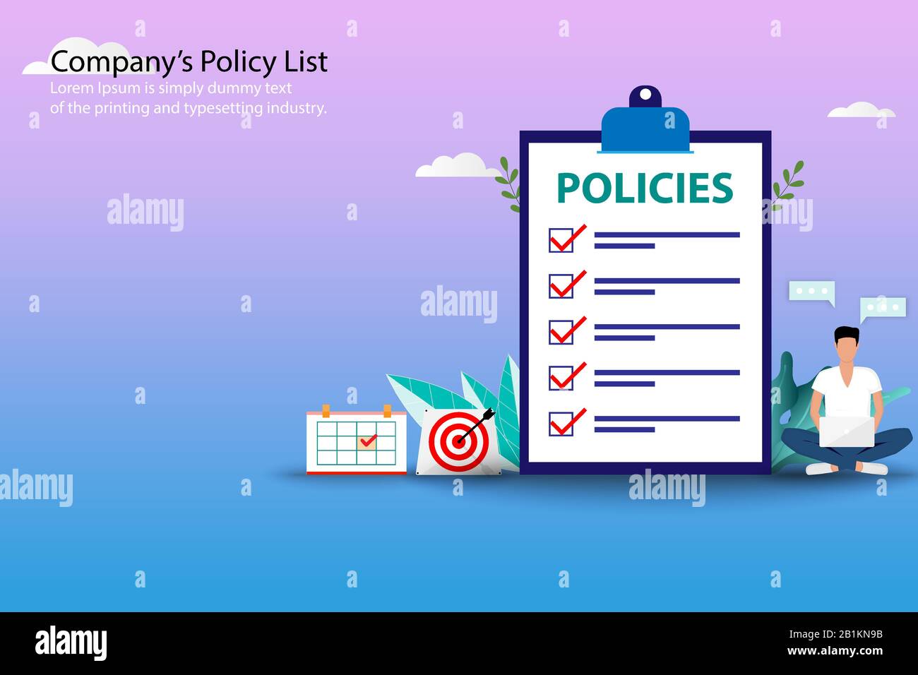 Working policies Stock Vector Images - Alamy