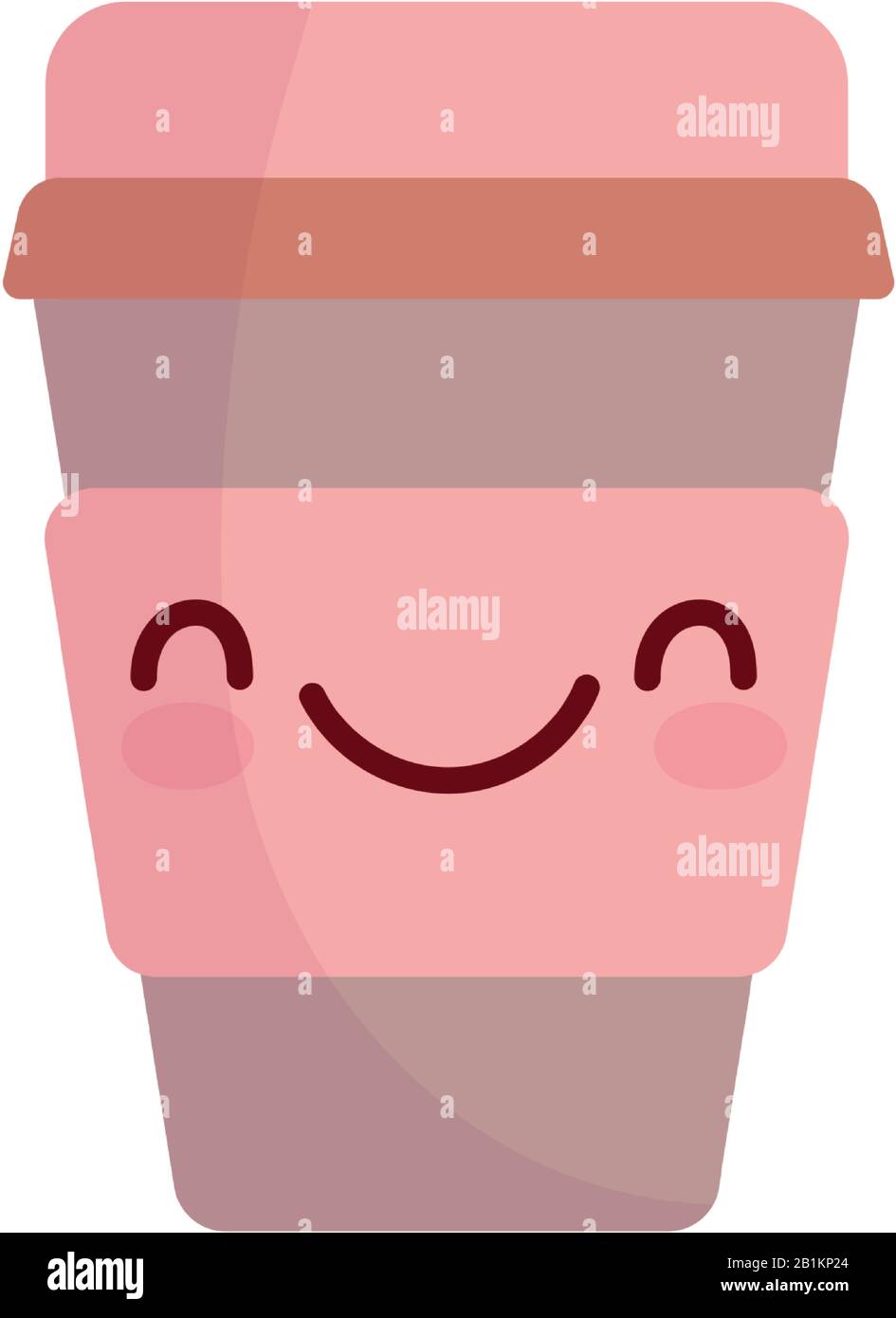 disposable coffee cup character cartoon food cute vector illustration ...