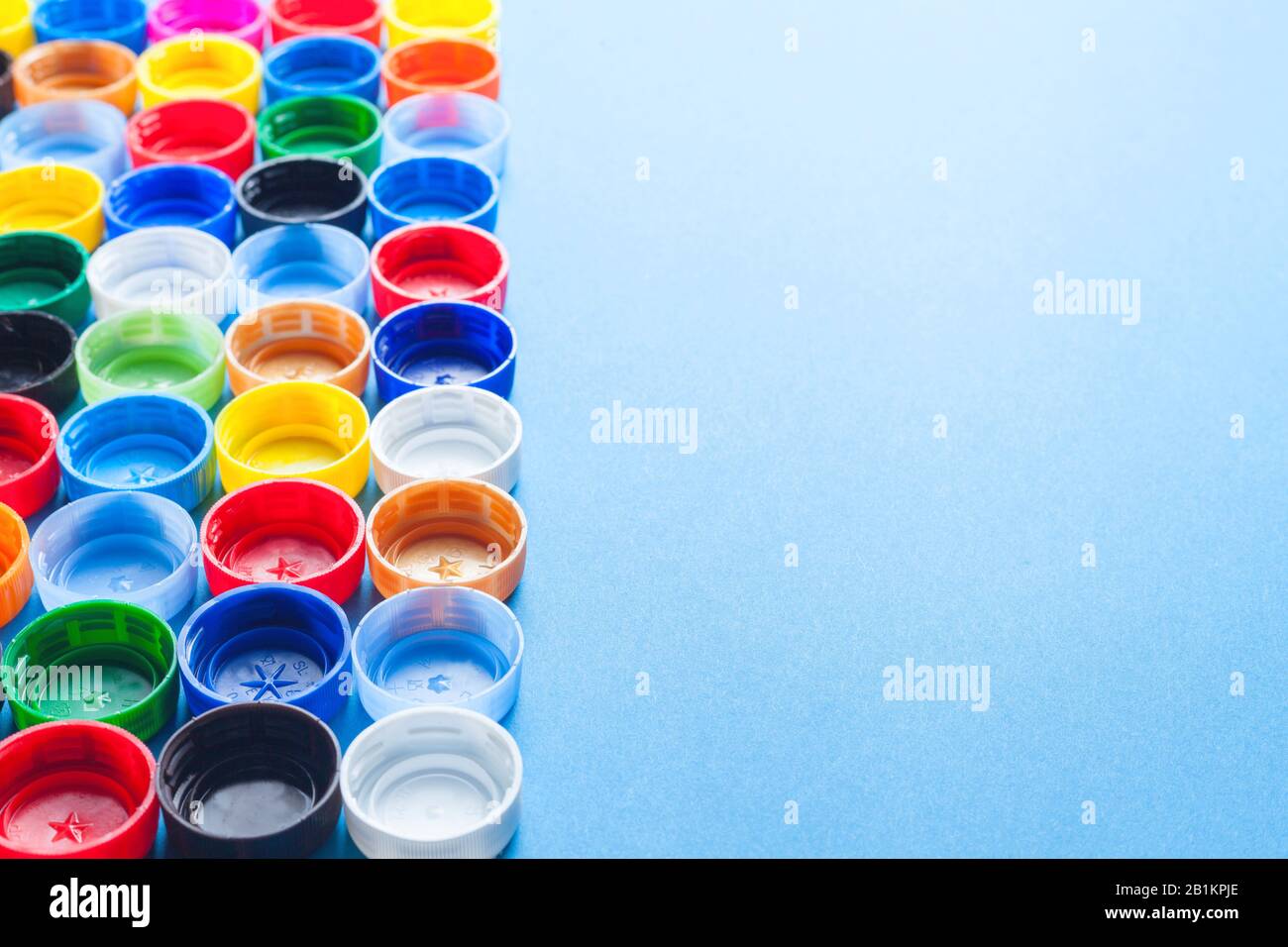 Multicolor plastic bottle caps recycling hi-res stock photography and ...